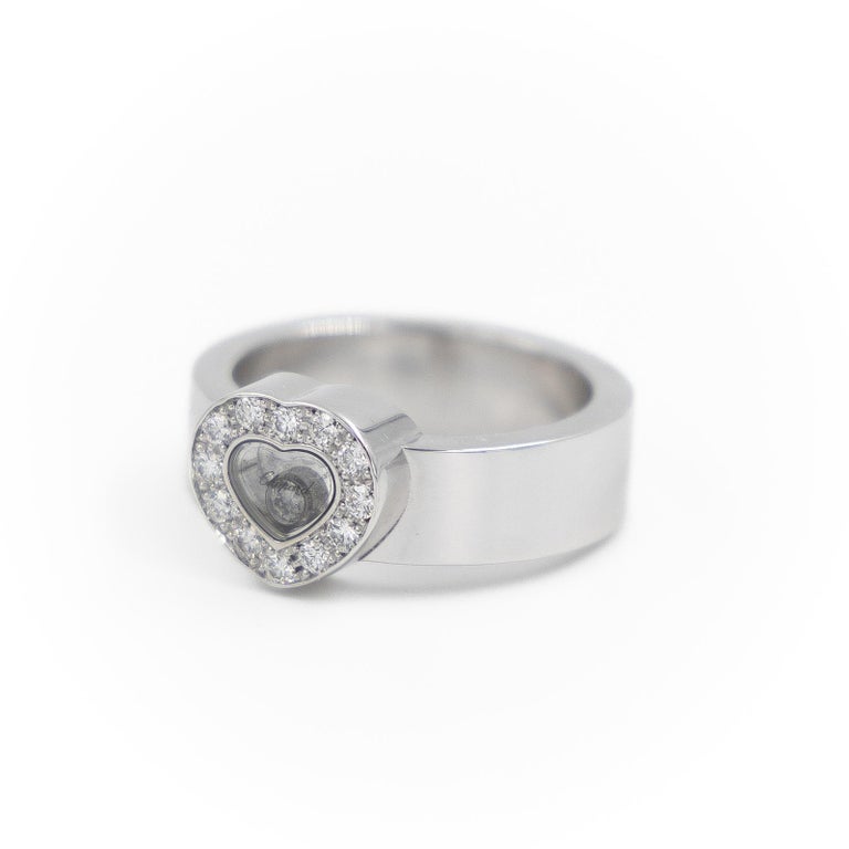 Chopard Ring Happy Diamond White GoldDiamond For Sale at 1stDibs
