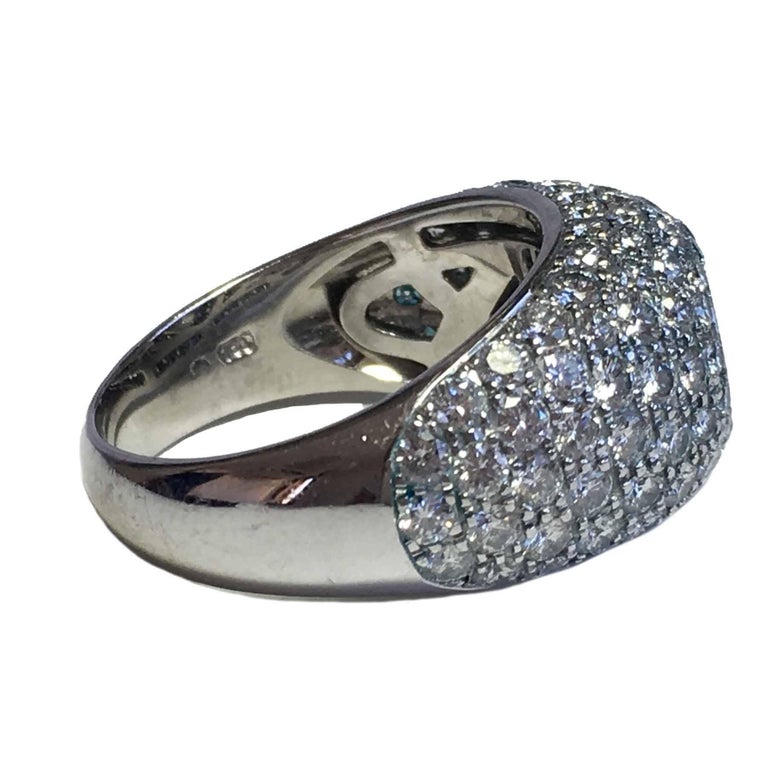 CHOPARD Ring in 18K White Gold set with Brilliant Cut Diamonds Size 56 ...