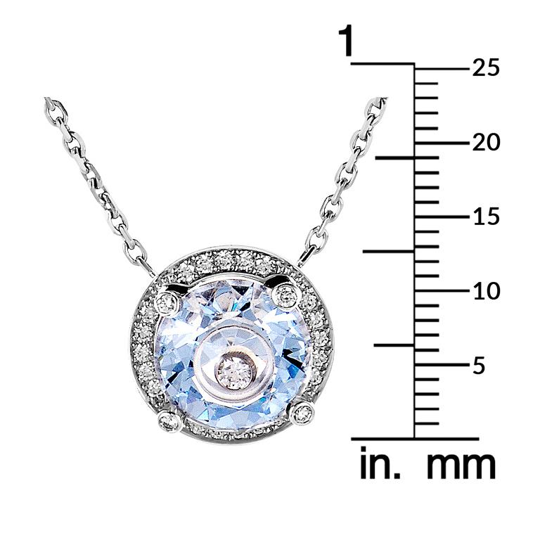 Chopard So Happy 18 Karat Gold Diamond and Blue Crystal Pendant 816120 ...