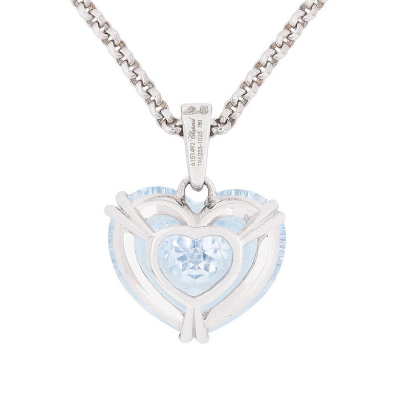 Chopard ‘So Happy Heart’ Aquamarine and Diamond Necklace at 1stDibs ...