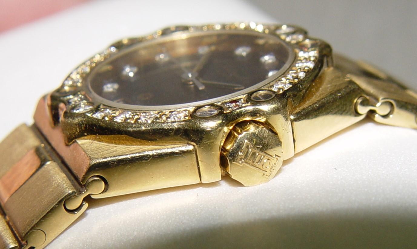 Chopard St. Moritz Lady Diamond watch 23MM Quartz 18K 6" For Sale at 1stDibs