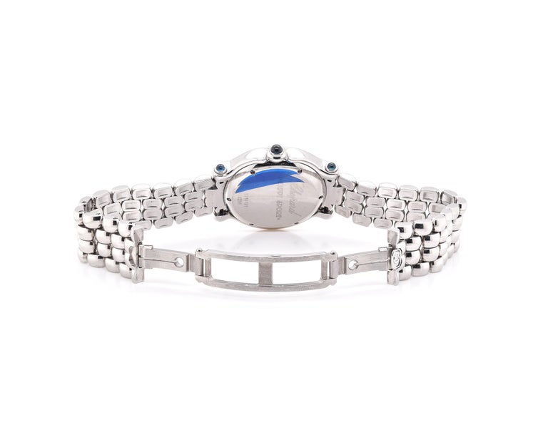 Chopard Stainless Steel Happy Diamond Sport 7 Floating Diamonds at 1stDibs