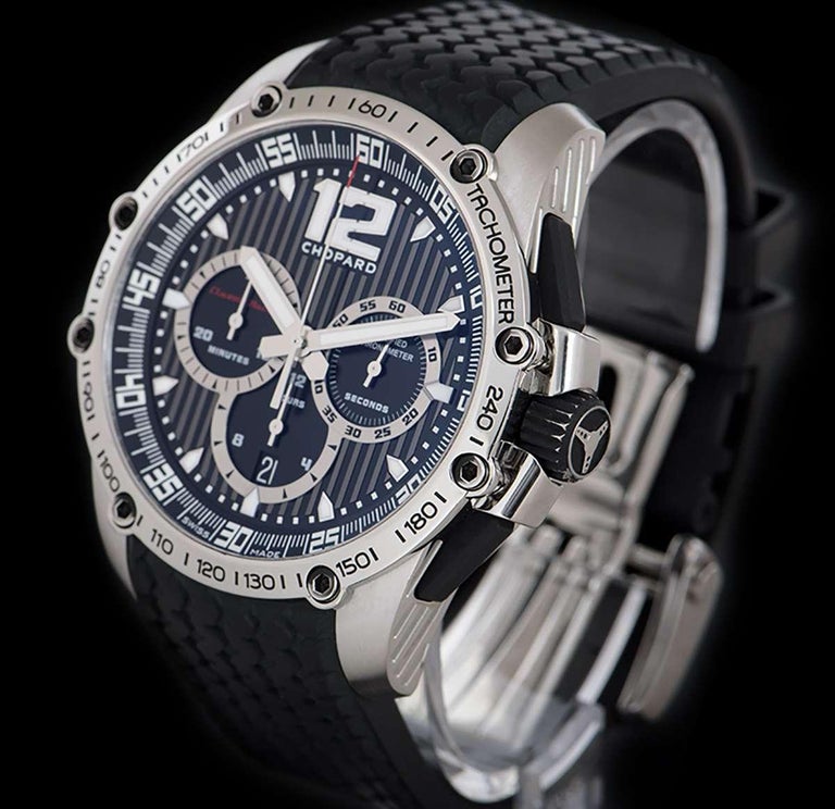 Chopard Superfast Classic Stainless Steel Black Dial Racing Watch at ...