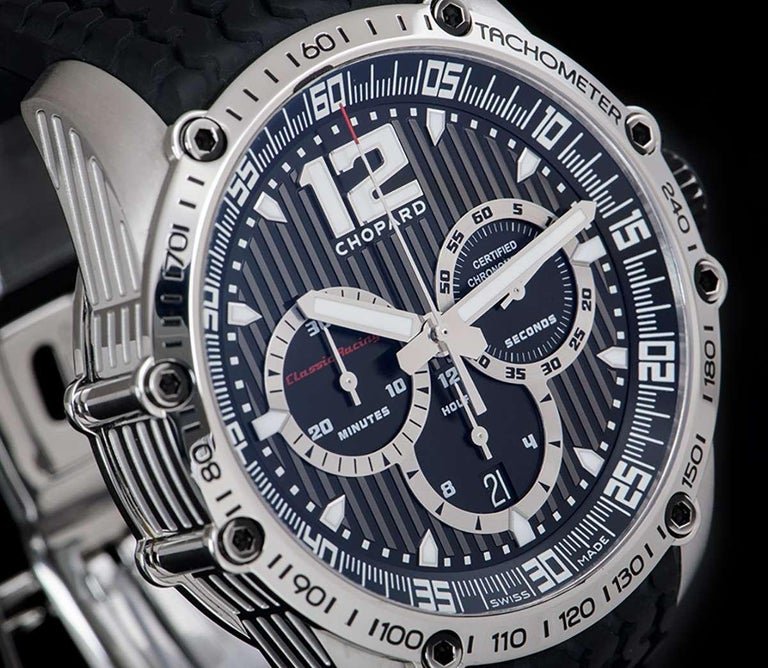 Chopard Superfast Classic Stainless Steel Black Dial Racing Watch at ...