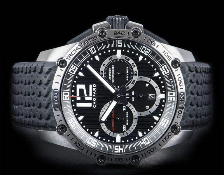 Chopard Superfast Classic Stainless Steel Black Dial Racing Watch at ...