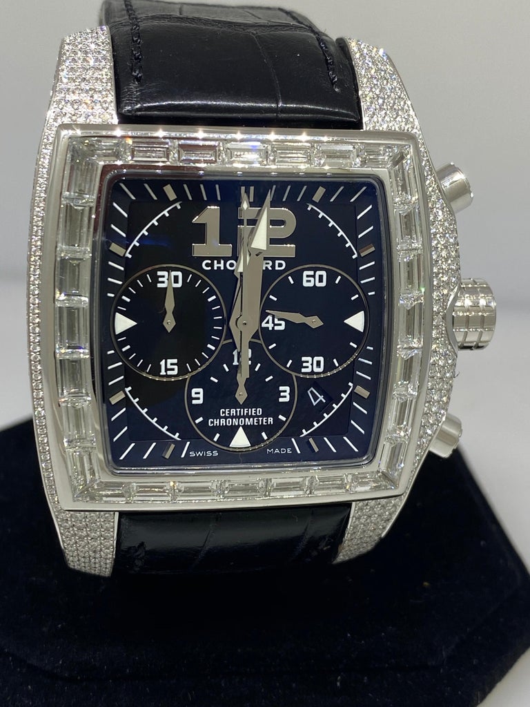 Chopard Two O Ten Diamond Case Black Dial Automatic Men's Watch 17/2272 ...