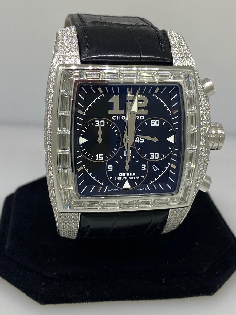 Chopard Two O Ten Diamond Case Black Dial Automatic Men's Watch 17/2272 ...