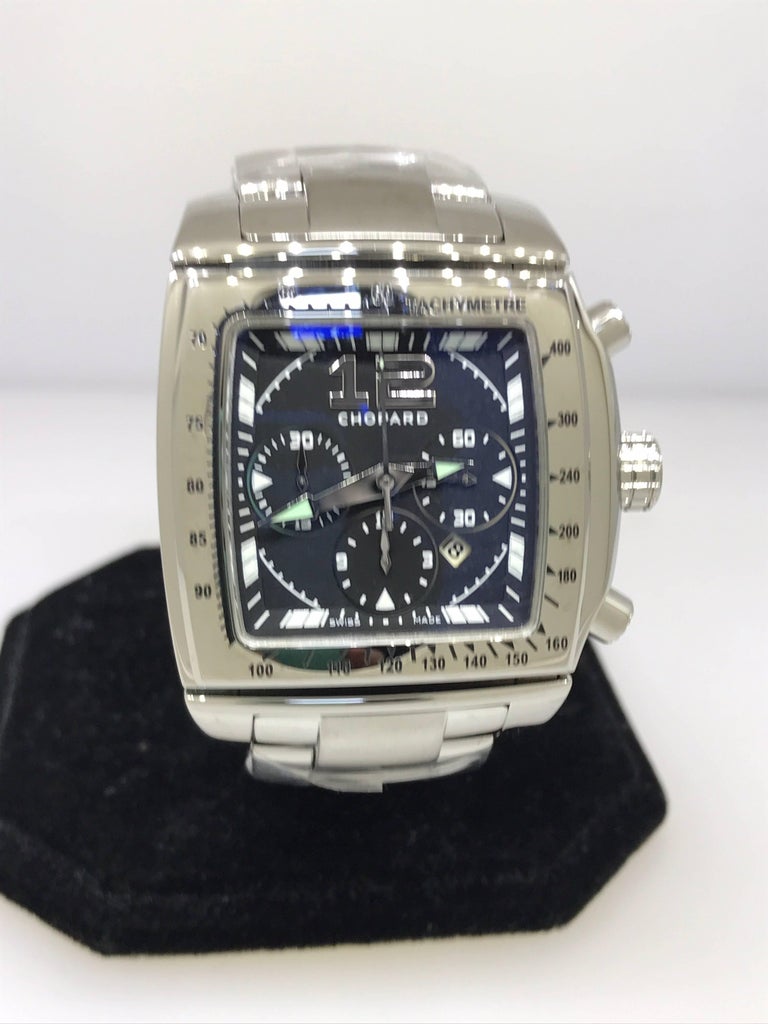 Chopard Two O Ten Steel Automatic Chronograph Black Dial Bracelet ...