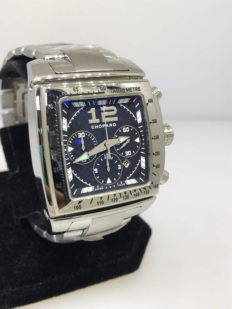 Chopard Two O Ten Steel Automatic Chronograph Black Dial Bracelet ...