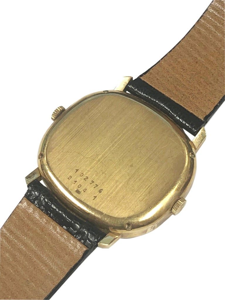 Chopard Vintage Yellow Gold 2 Time Zone Duel Time Wrist Watch For Sale ...