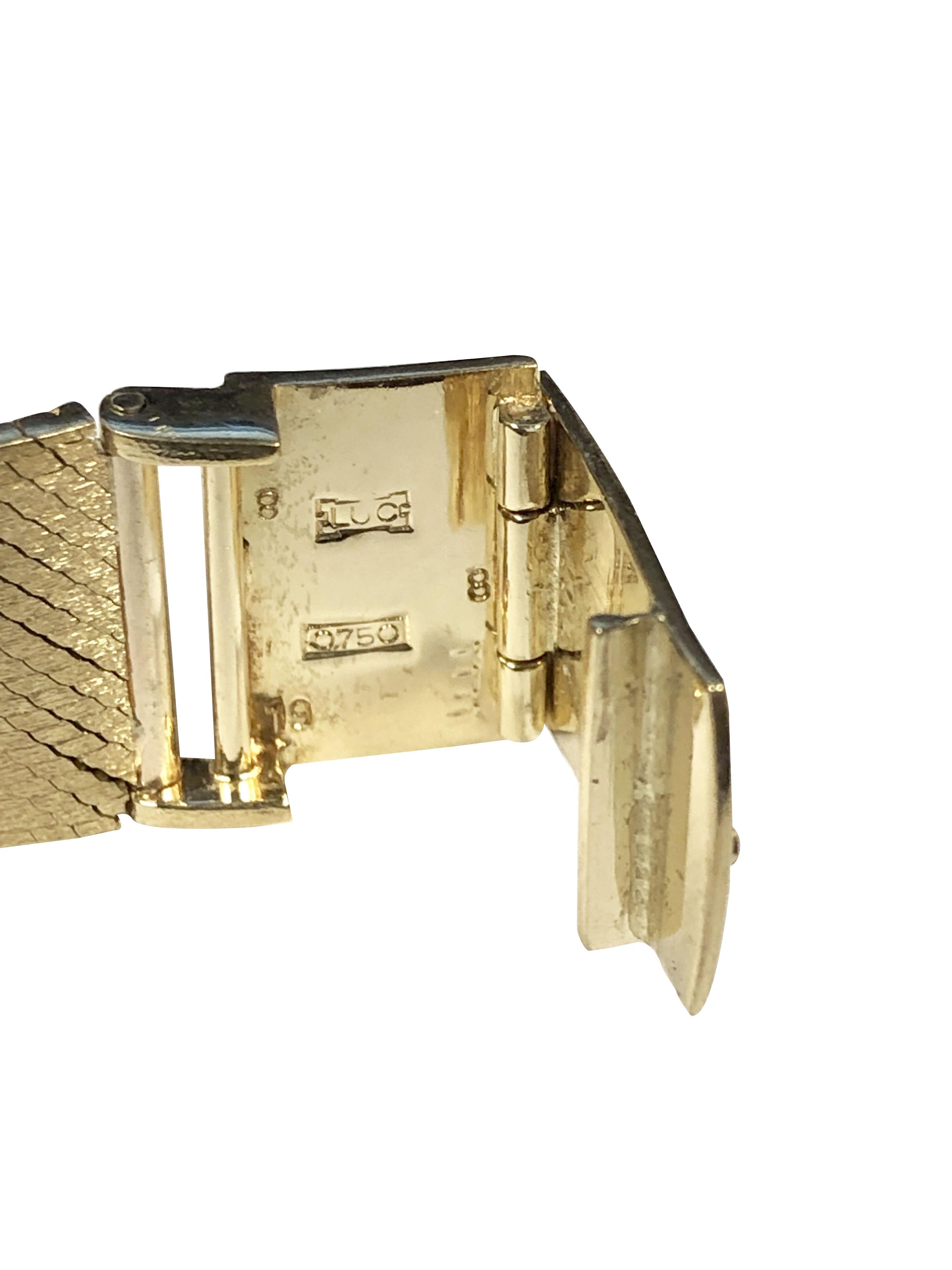 Chopard Vintage Yellow Gold and Diamond Bracelet Wrist Watch For Sale ...