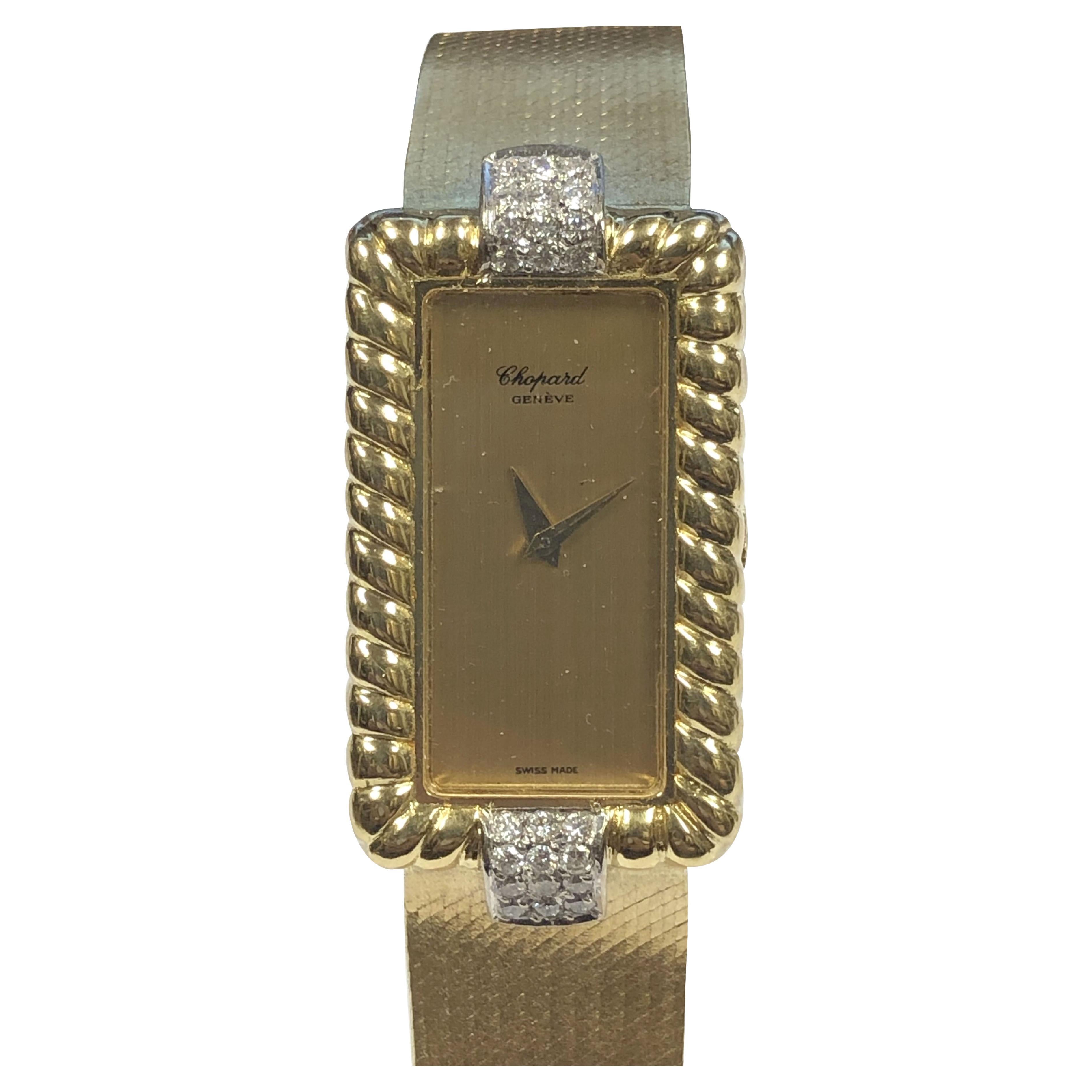 Chopard Ladiess Gold Diamond Bow Watch at 1stDibs