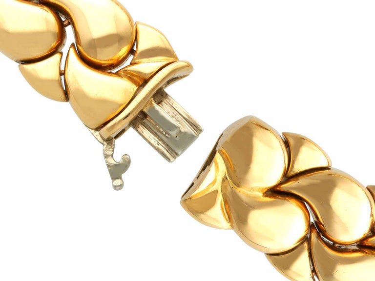 Chopard Vintage Yellow Gold Casmir Bracelet, Circa 1990 For Sale at 1stDibs