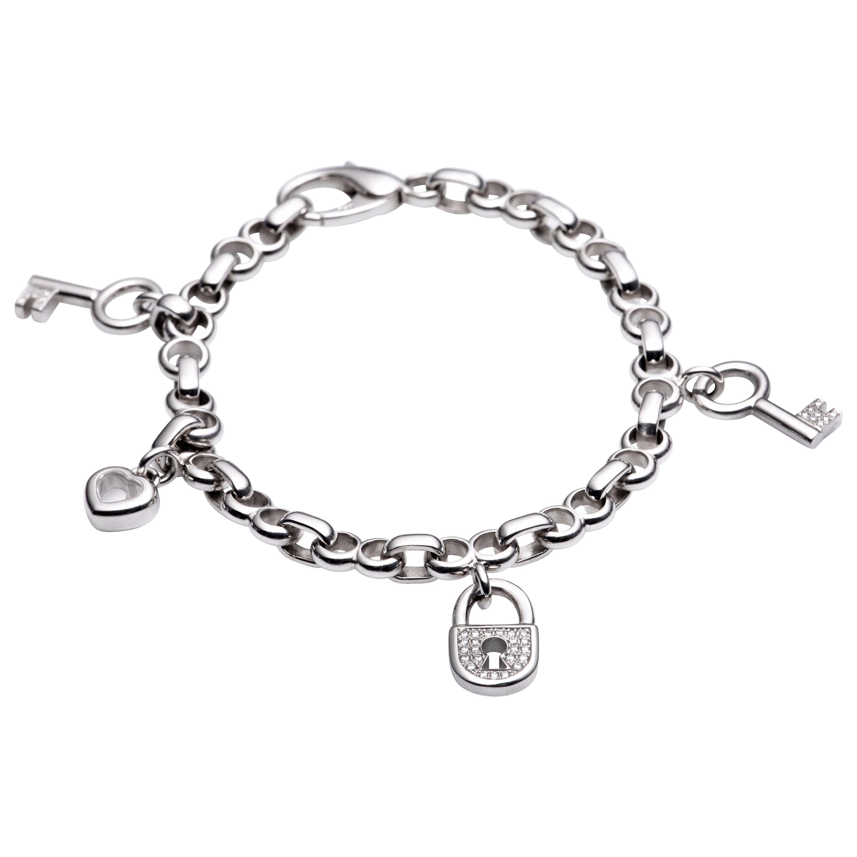 Chopard Charm Bracelet - 11 For Sale on 1stDibs | high caliber diamond ...