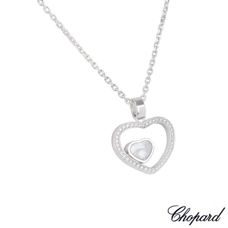 Chopard White Gold Happy Diamonds Heart Pendant at 1stDibs | chopard ...