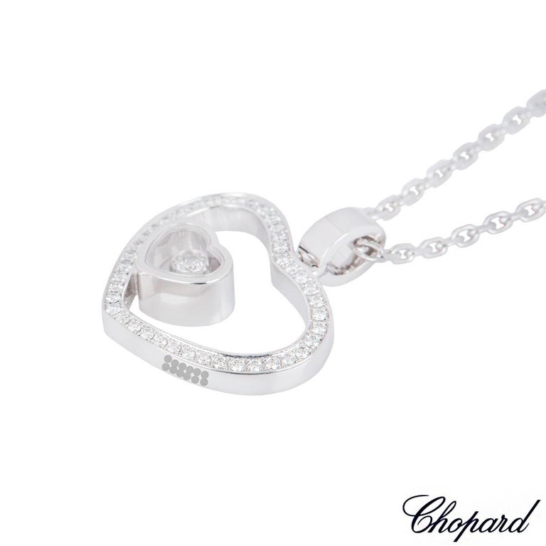 Chopard White Gold Happy Diamonds Heart Pendant at 1stDibs | chopard ...