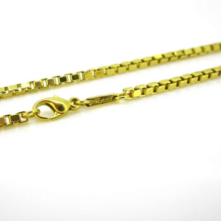 Chopard Yellow Gold Link Chain Necklace at 1stDibs