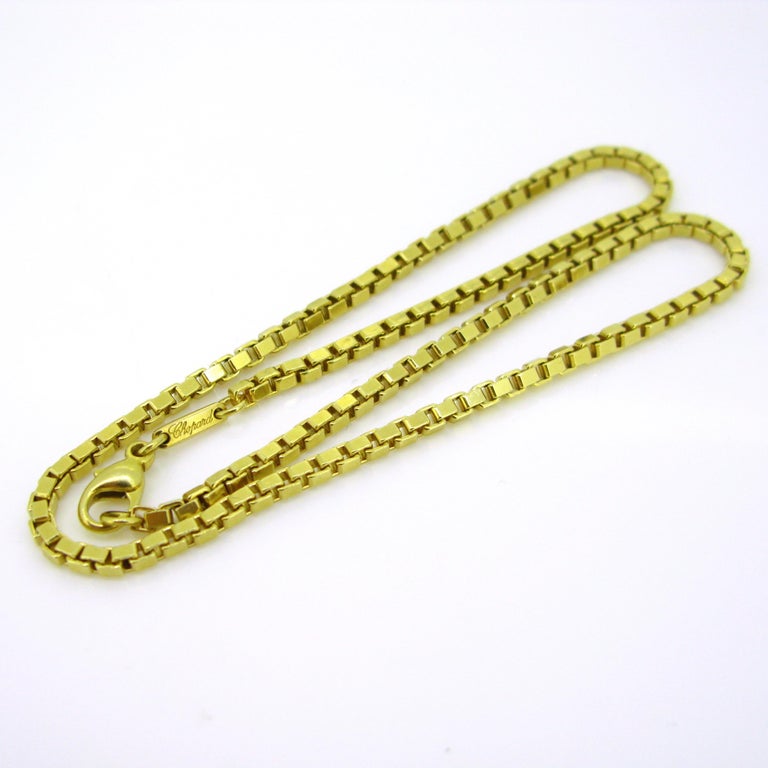 Chopard Yellow Gold Link Chain Necklace at 1stDibs