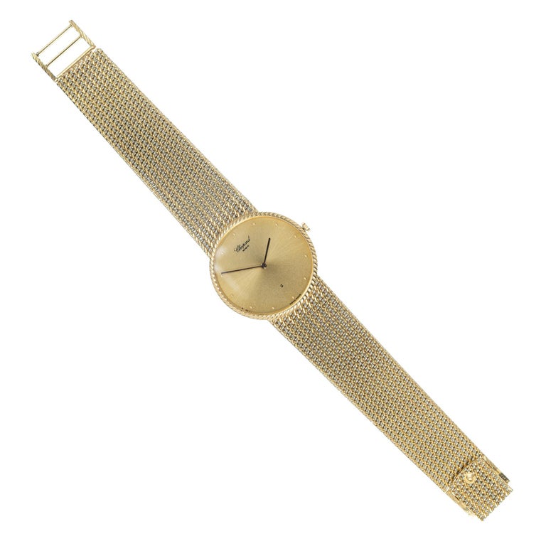 Chopard Yellow White Gold Bracelet Quartz Wristwatch For Sale at ...