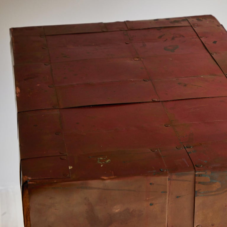 Chopping Block with Copper Top For Sale at 1stDibs