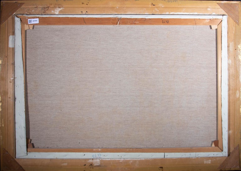 Chris Baum - Chris Baum - Large 20th Century Oil, Snowy Landscape For ...