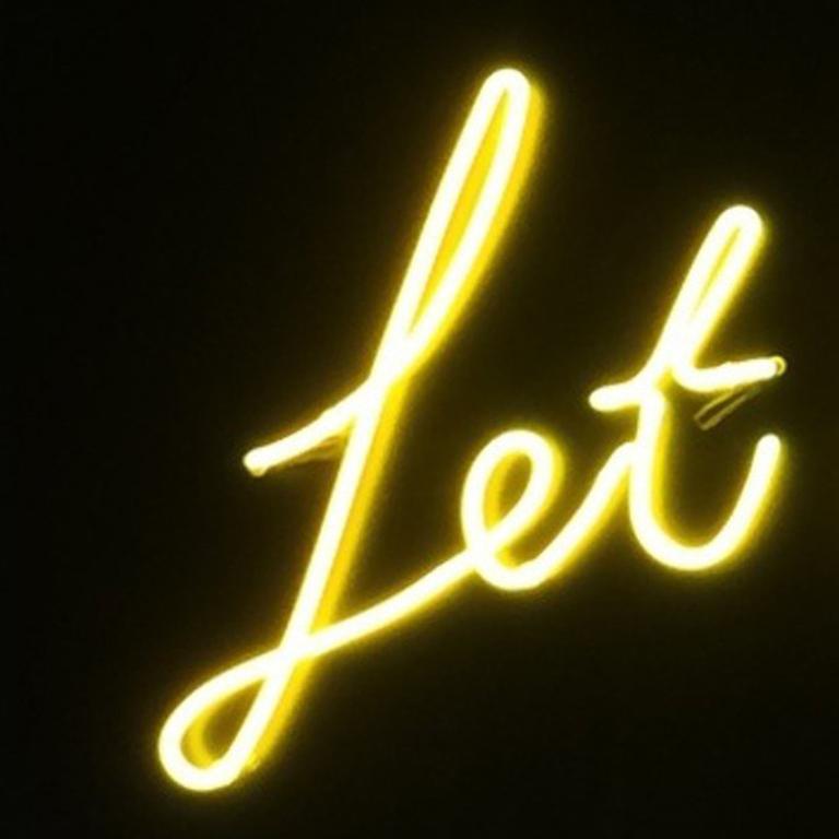 Chris Bracey - Let it Be - Neon For Sale at 1stDibs | let it be neon