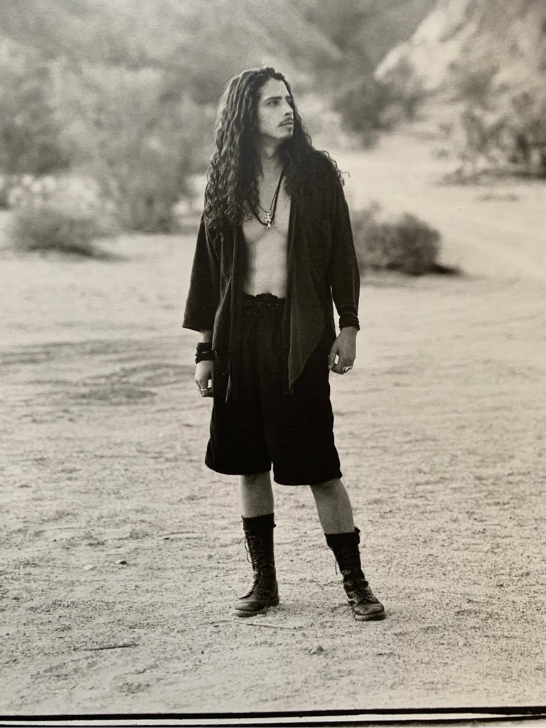 Chris Cornell “Portrait in Desert” Original Silver B&W Photograph by C ...
