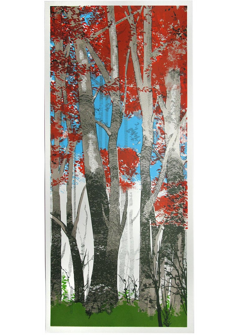 Chris Keegan - Chris Keegan, Woodland Birch, Landscape Art, Tree Art ...