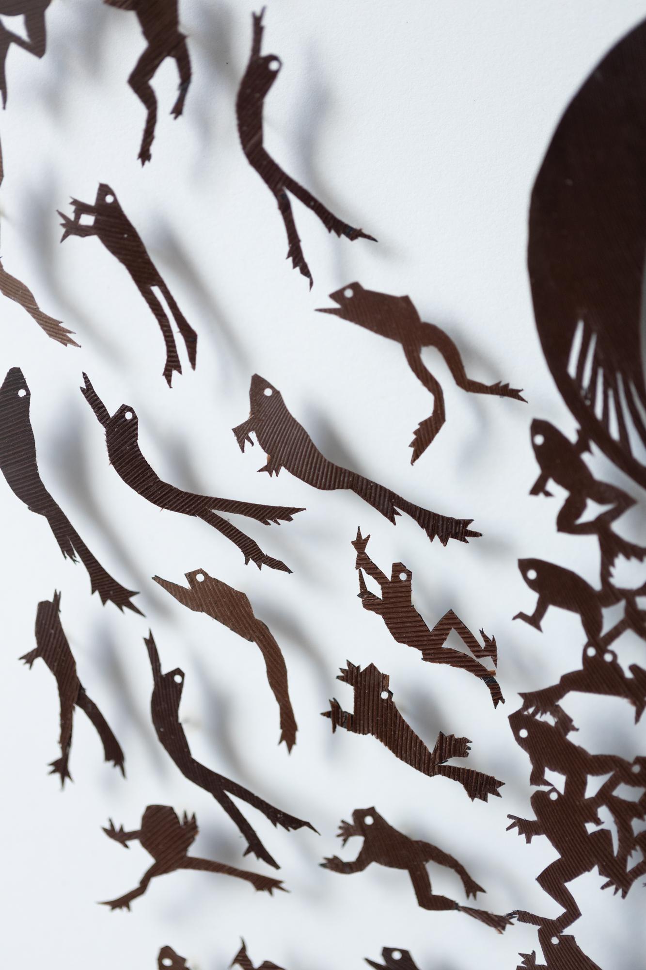 Chris Maynard - "Amphibian Delight", hand-carved feather sculpture For ...