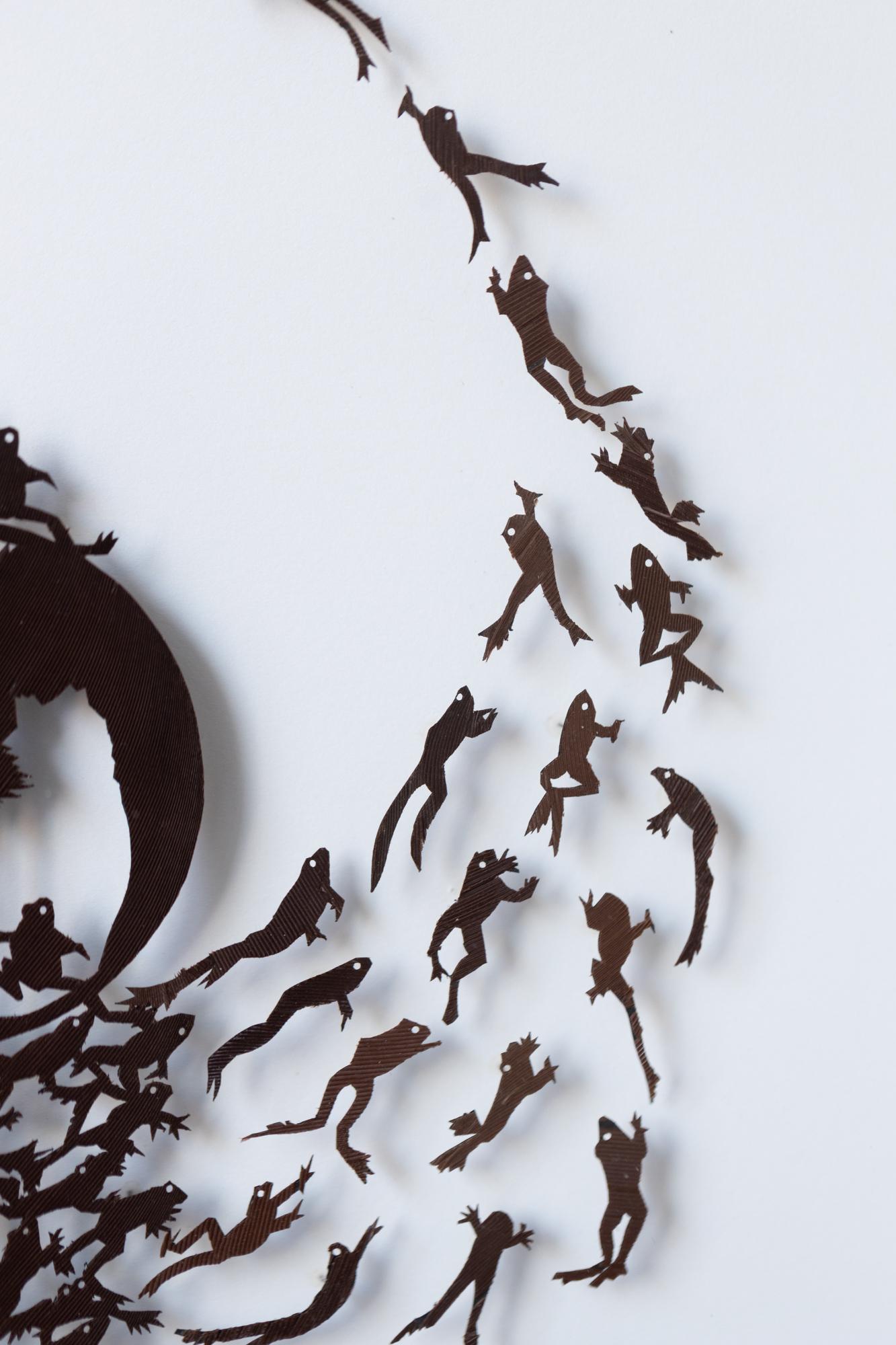 Chris Maynard - "Amphibian Delight", hand-carved feather sculpture For ...