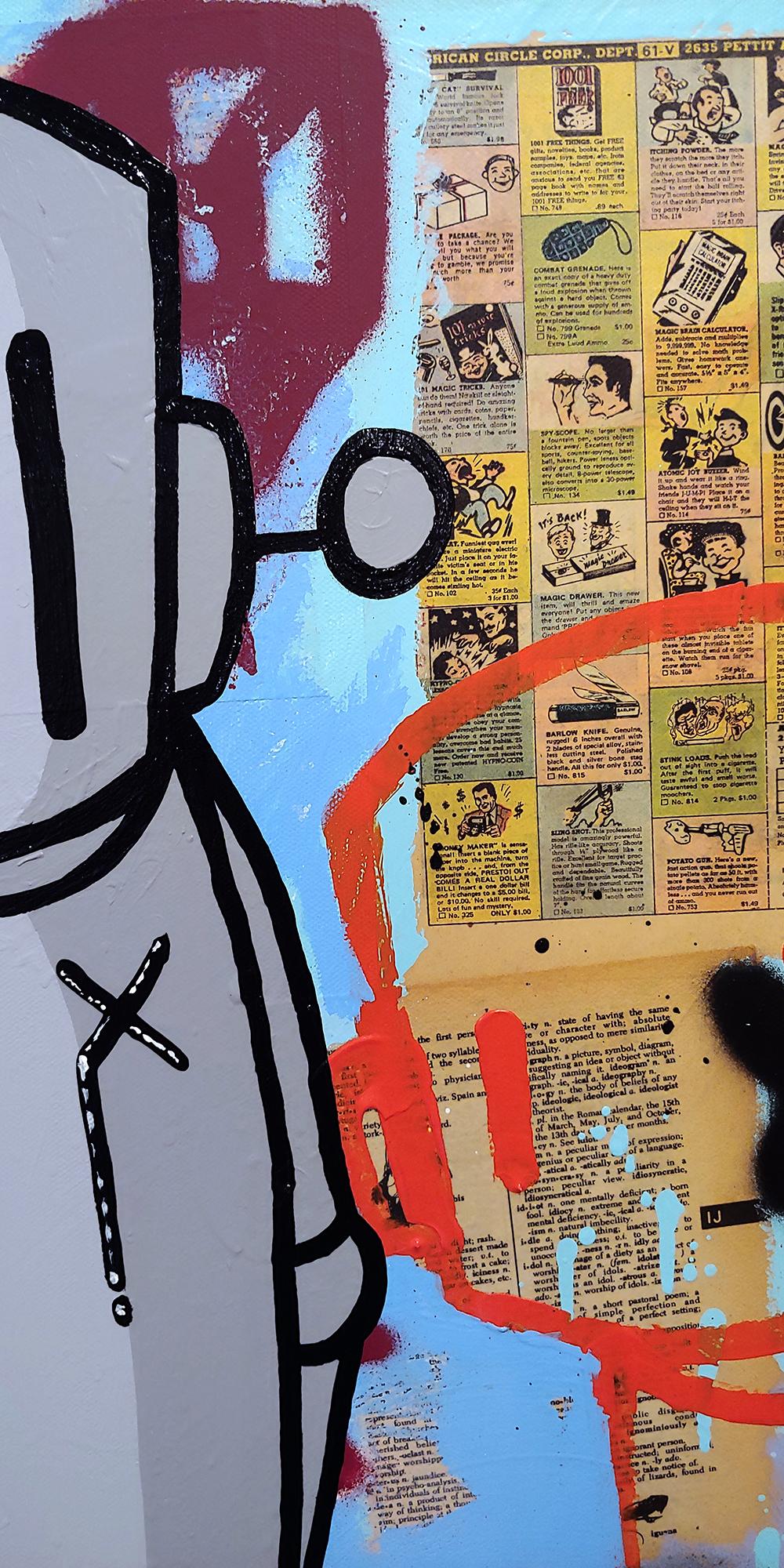 Chris RWK - "You make this all mean more" 30x24" Acrylic, Rare Full ...