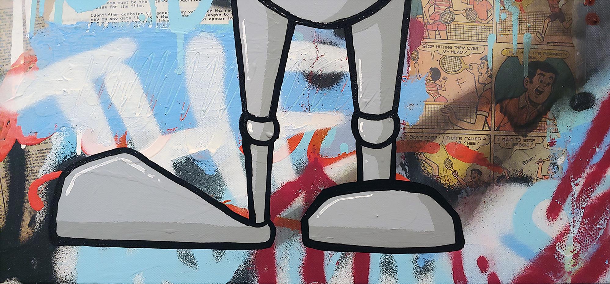 Chris RWK - "You make this all mean more" 30x24" Acrylic, Rare Full ...