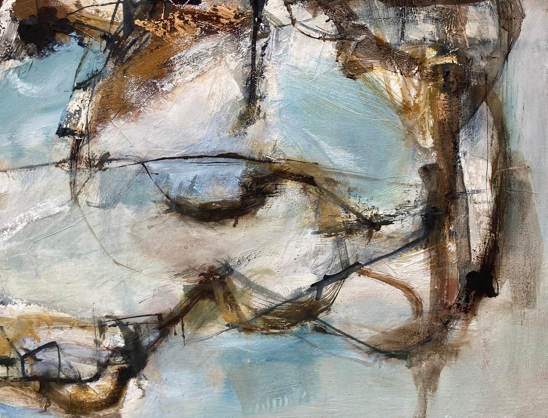 Chris Sims - Coastal Movements: Gestural Abstract Oil Painting by Chris ...