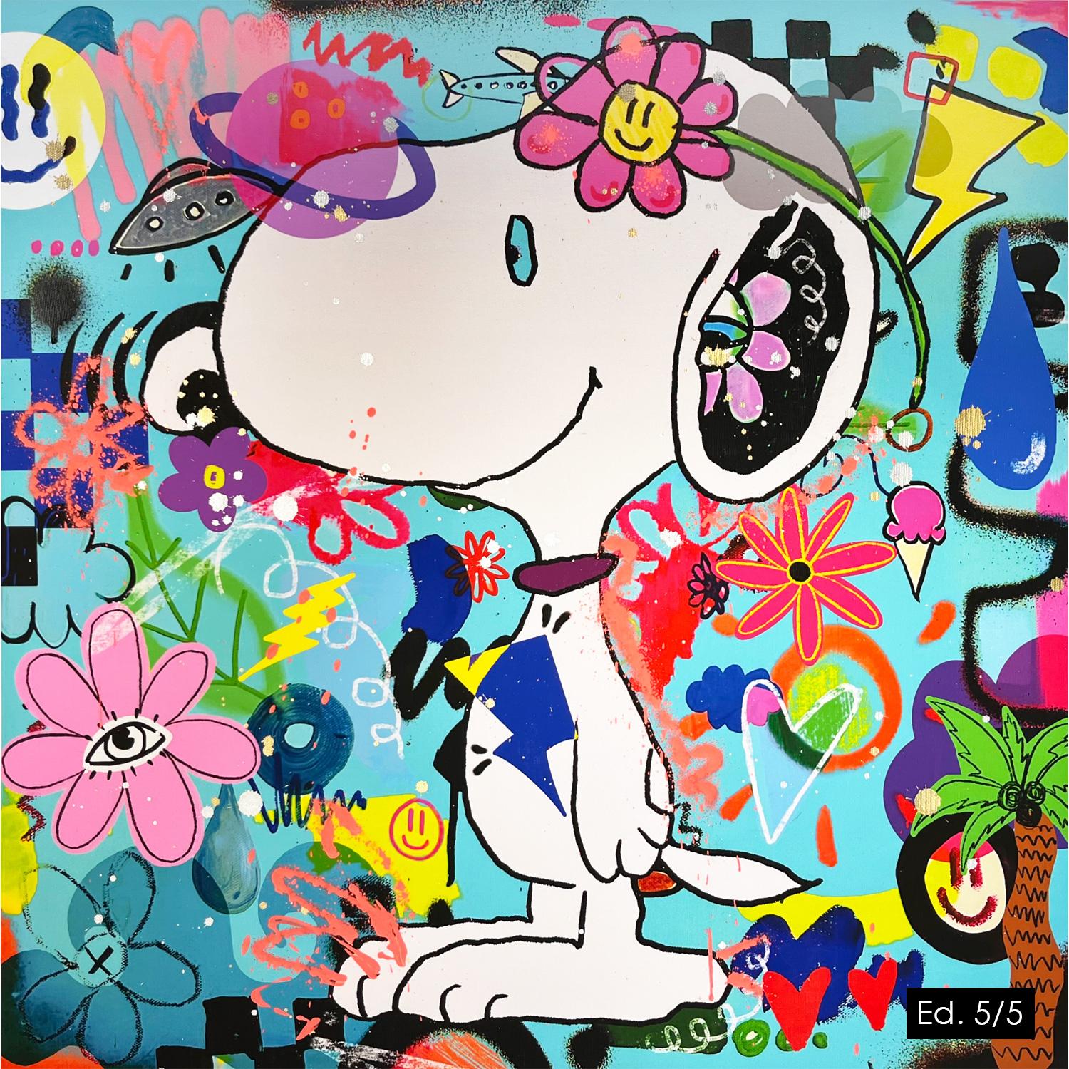 Chris Solcz - Snoopy limited edition, hand embellished Peanuts print ...