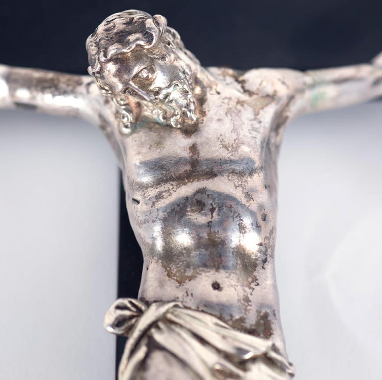 Christ Crucified in Silver 16th Century Italian School For Sale at 1stDibs