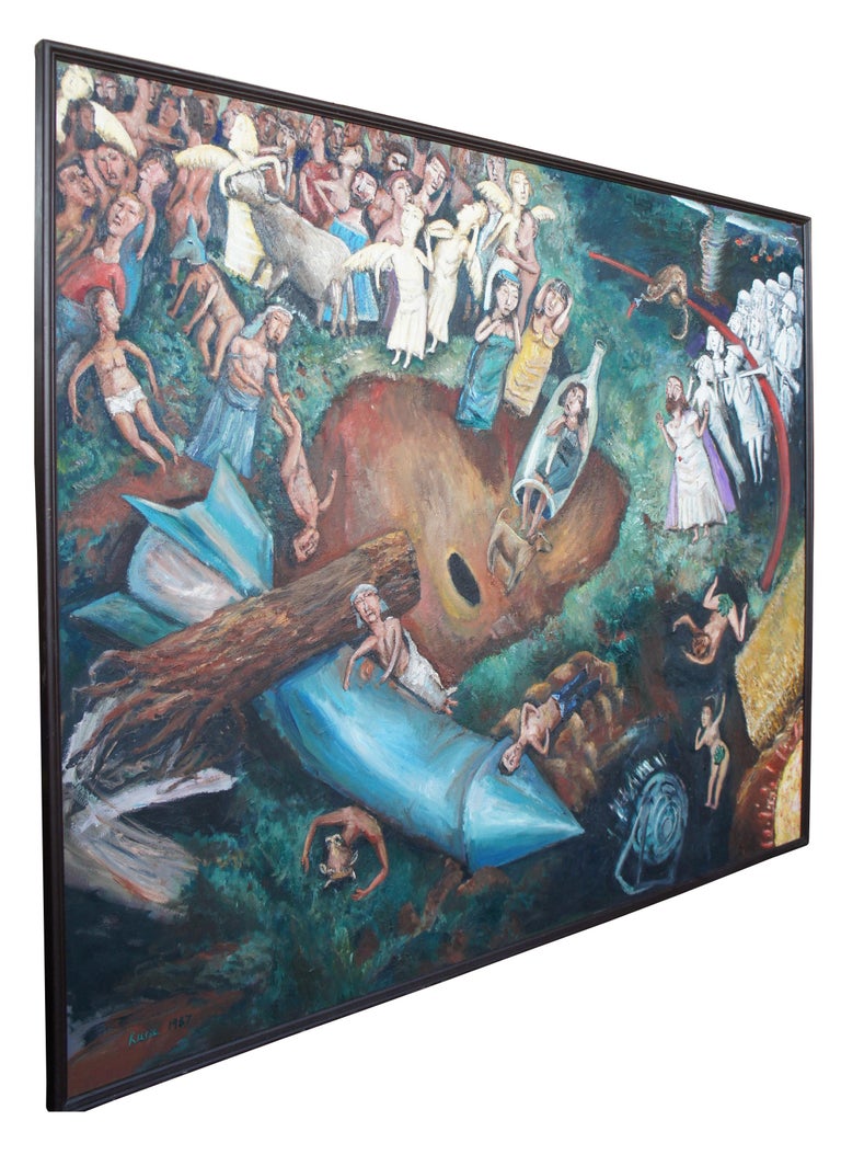 Christ Judging the Ancient Gentiles by Tom Keesee Expressionism Oil ...