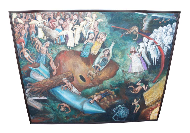 Christ Judging the Ancient Gentiles by Tom Keesee Expressionism Oil ...