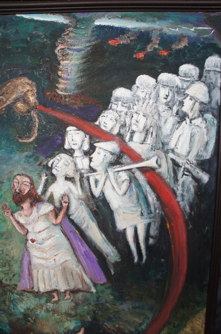 Christ Judging the Ancient Gentiles by Tom Keesee Expressionism Oil ...