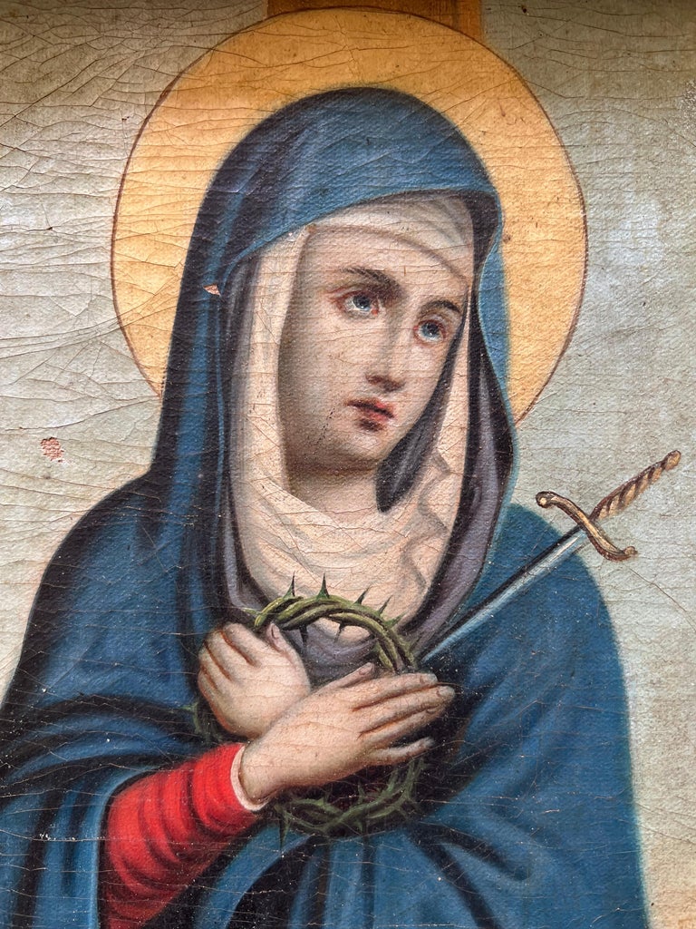 Christ on the Cross and His Mother After the Deposition, Italy, 18th ...