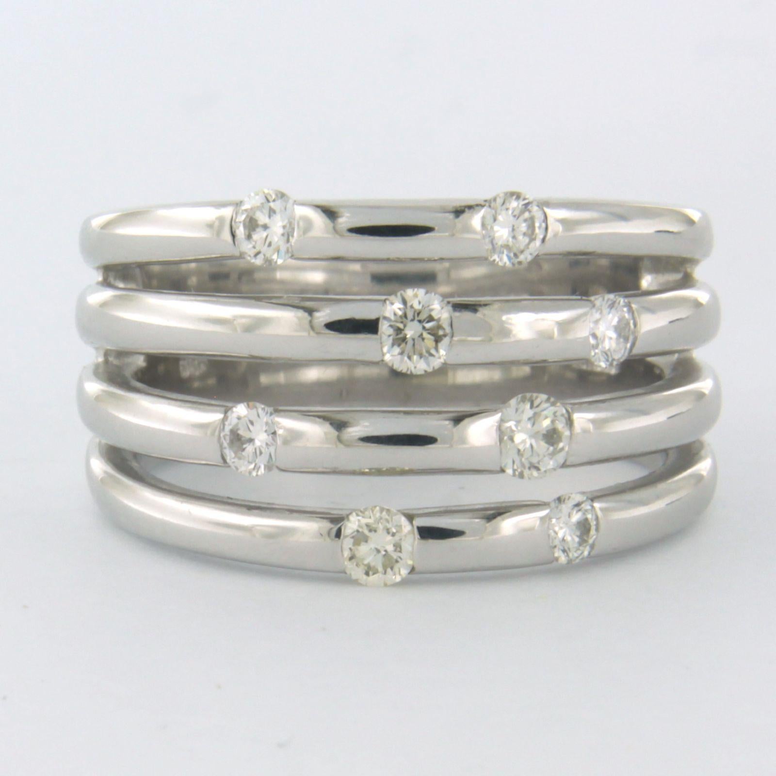 CHRIST ring with diamonds 14k white gold For Sale at 1stDibs