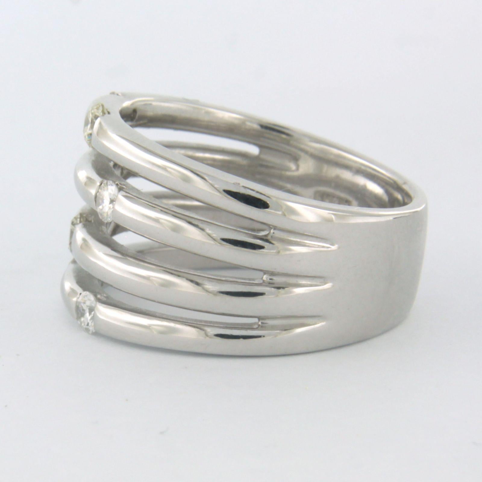 CHRIST ring with diamonds 14k white gold For Sale at 1stDibs
