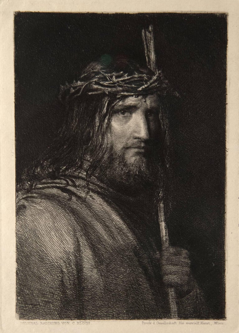 Christ with a Crown of Thorns by Carl Heinrich Bloch at 1stDibs