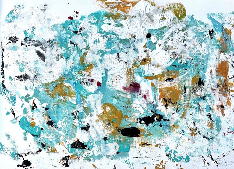 Christel Haag - Eskimo Kiss, Painting, Acrylic on Paper For Sale at 1stDibs