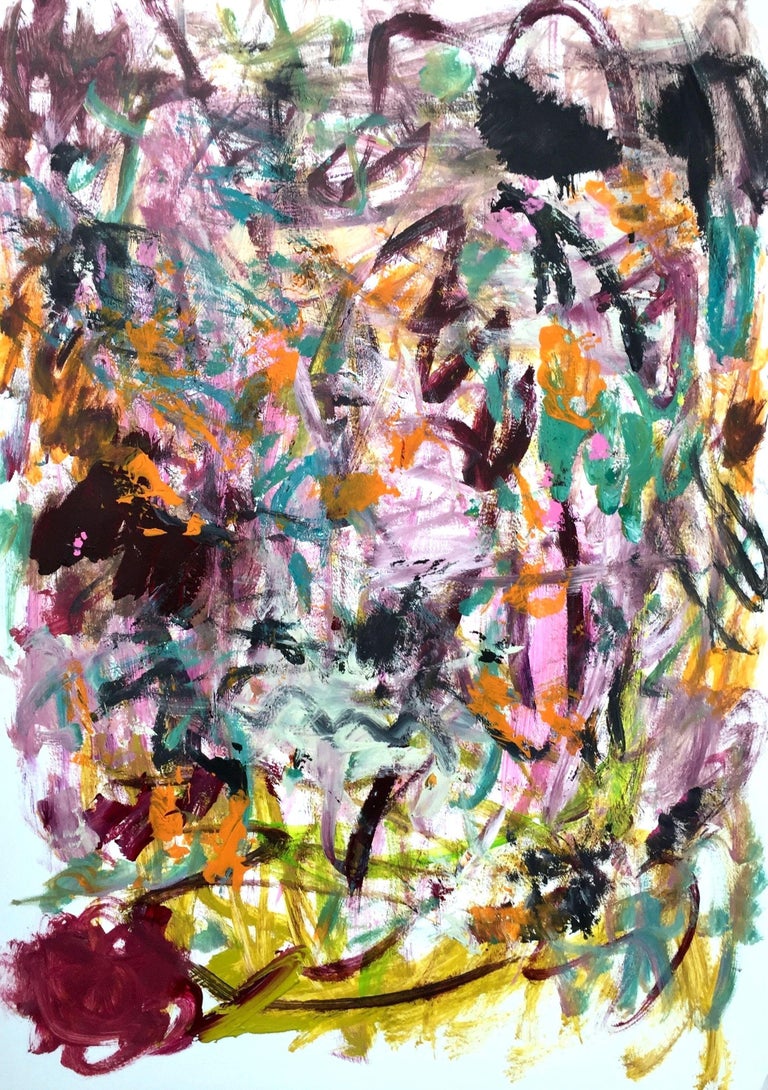 Christel Haag - Punktum, Painting, Acrylic on Paper For Sale at 1stDibs