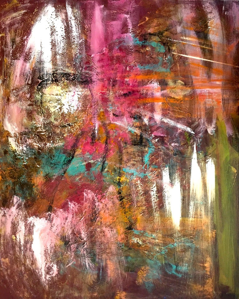 Christel Haag - Zauberwald, Painting, Acrylic on Canvas For Sale at 1stDibs