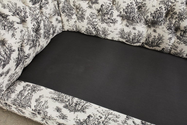 Christian Audigier Grande-Dame French Provincial Toile Tufted Sofa For ...