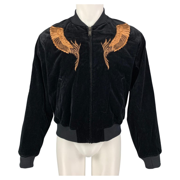 CHRISTIAN DADA FW 19 Size 38 Black Copper Embroidery Cropped Jacket For ...