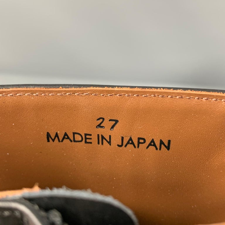 CHRISTIAN DADA Size 9 Black Leather Side Zipper Boots For Sale at 1stDibs