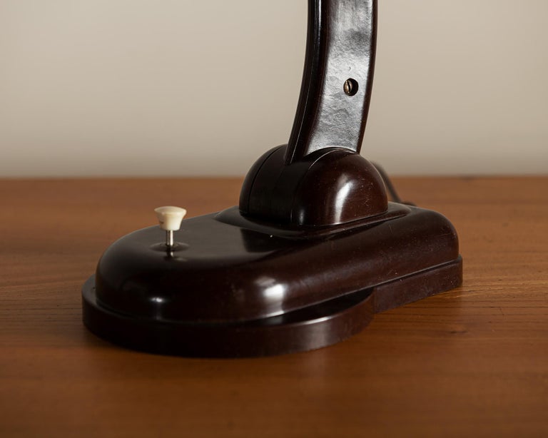 Christian Dell Bakelite Sigma Lamp, Germany, 1930s For Sale at 1stDibs