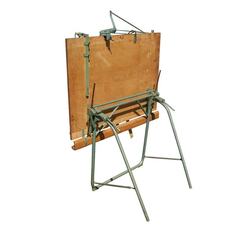Christian Dell For Franz Kulmann KG Folding Drafting Table For Sale at ...